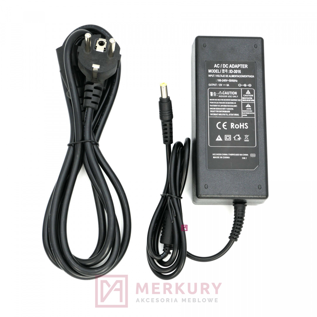 Zasilacz desktopowy LED 96W 12VDC